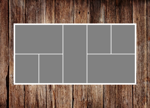 Storyboard Template Photo Collage Template 20 X 10 | Etsy