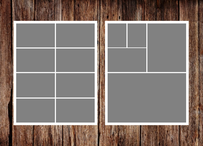 Photo Collage Template 16 X 20 Template Pack No.3 - Etsy