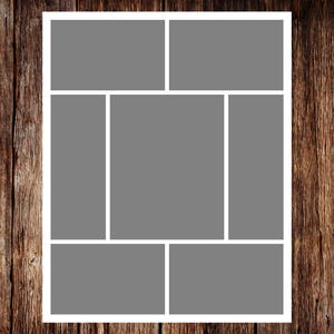 Photo Collage Template 8 X 10 Template Pack No.3 | Etsy
