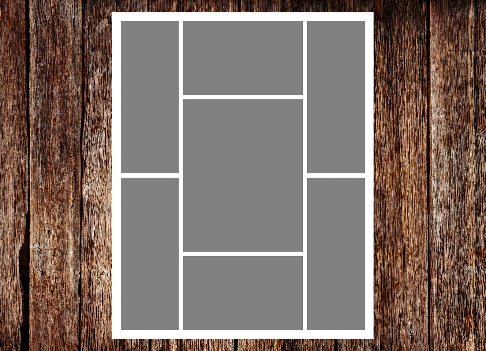 Photo Collage Template 8 x 10 Template Pack No.3 | Etsy