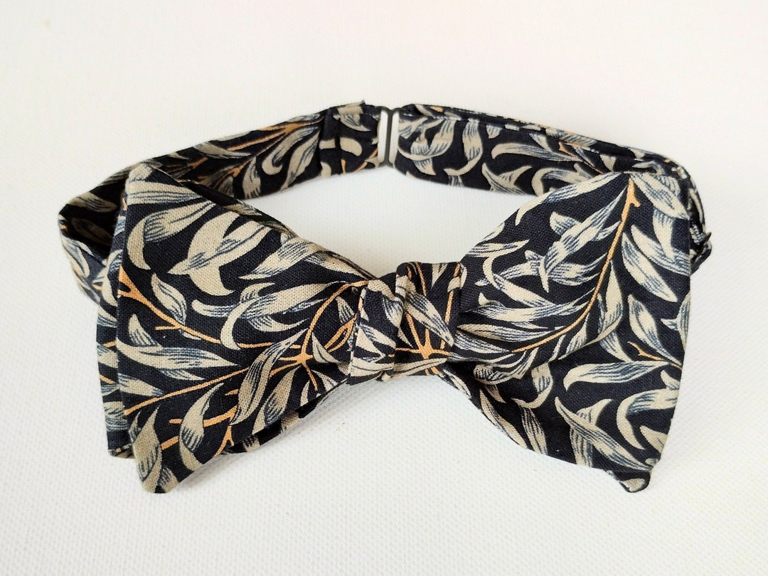 William Morris Print Handmade Self Tie Bow Tie, Willow Bough, Trailing ...