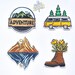 Set of 10 Unique Wilderness Outdoor Patches | Embroidered Adventure ...