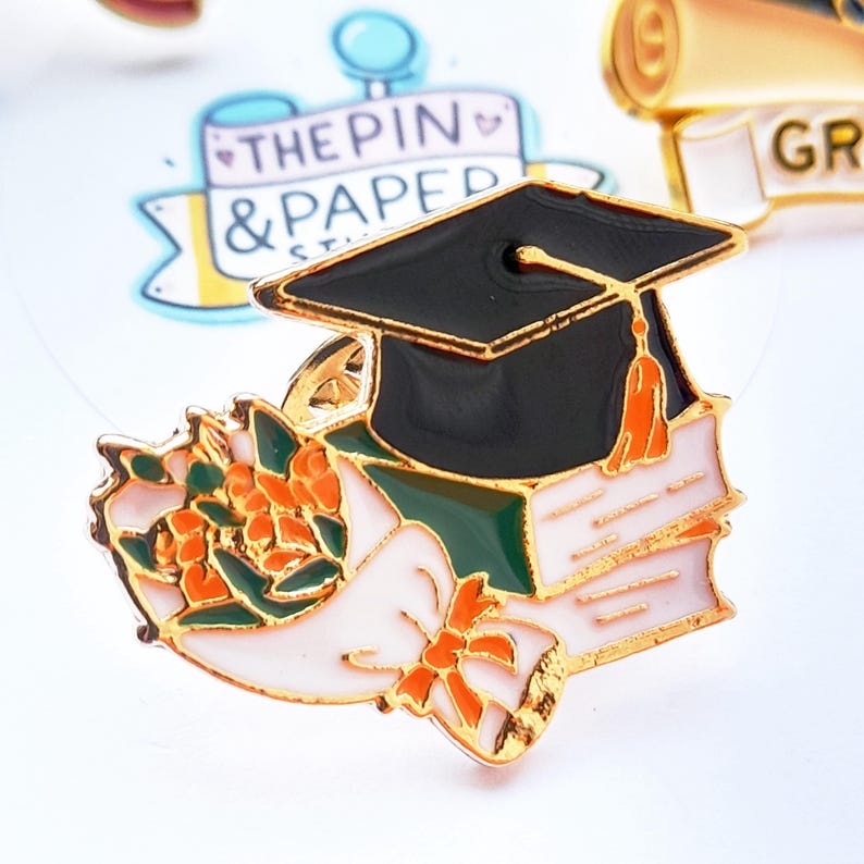 Graduation Cap Enamel Pins Diploma, Graduate Gift Keepsake - Etsy Ireland