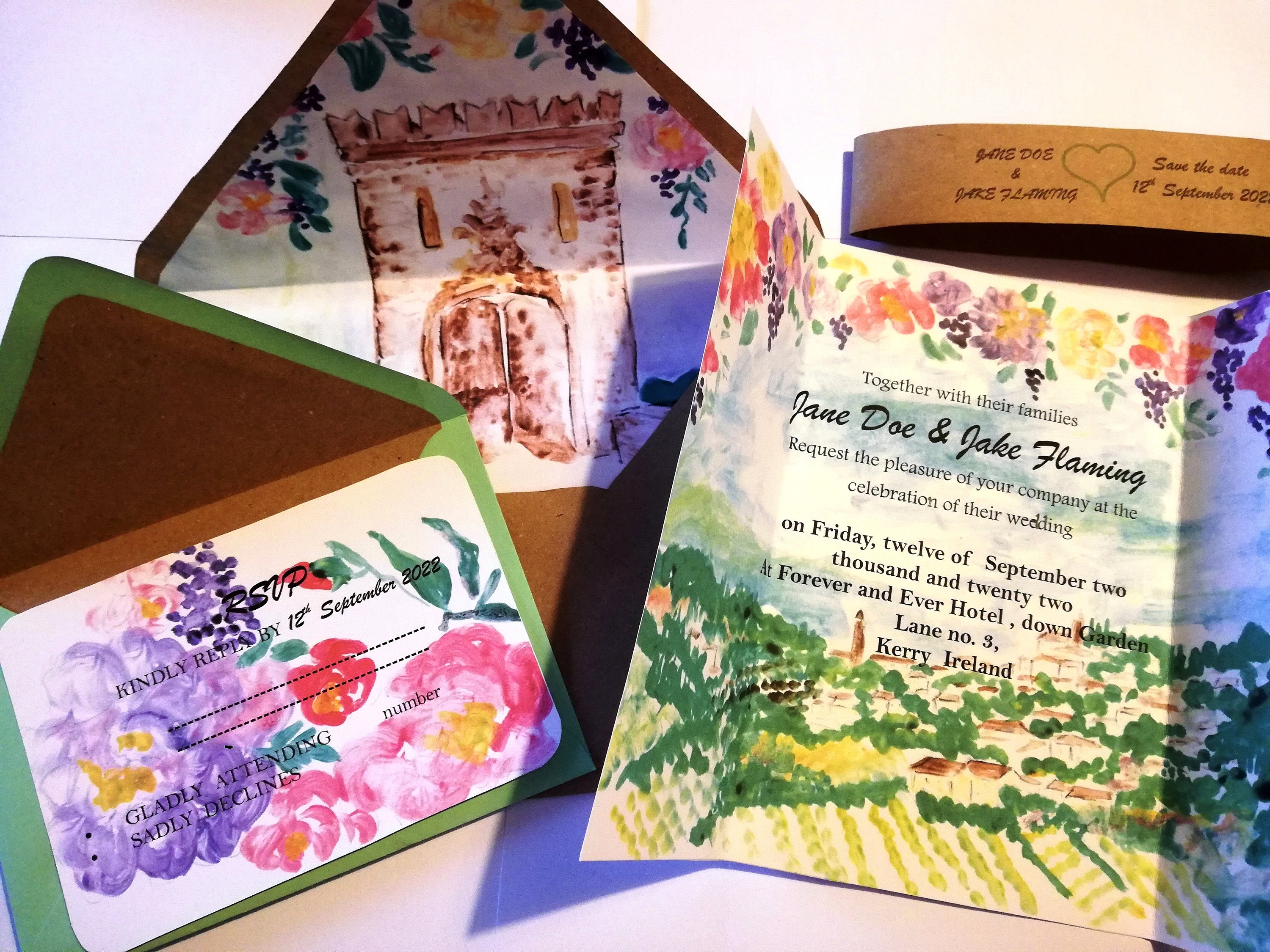 Invitations Invitations & Announcements A5 Wedding Cards Pack ...