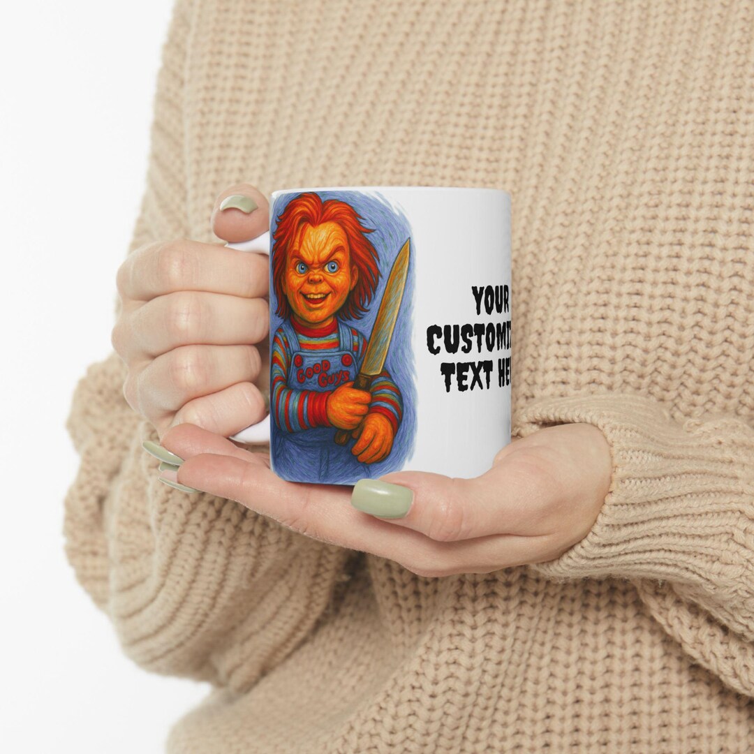 Custom Horror Mug With Slasher Choice and Name Personalization 11oz ...