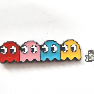 Pac-man Enamel Pin Retro Arcade Game Pin Gamer Gift, Vintage Video Game ...