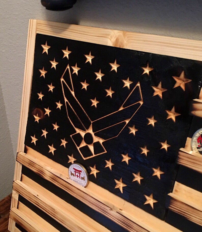 American Flag Wall hanging 40 Coin Rack Medium Marine | Etsy