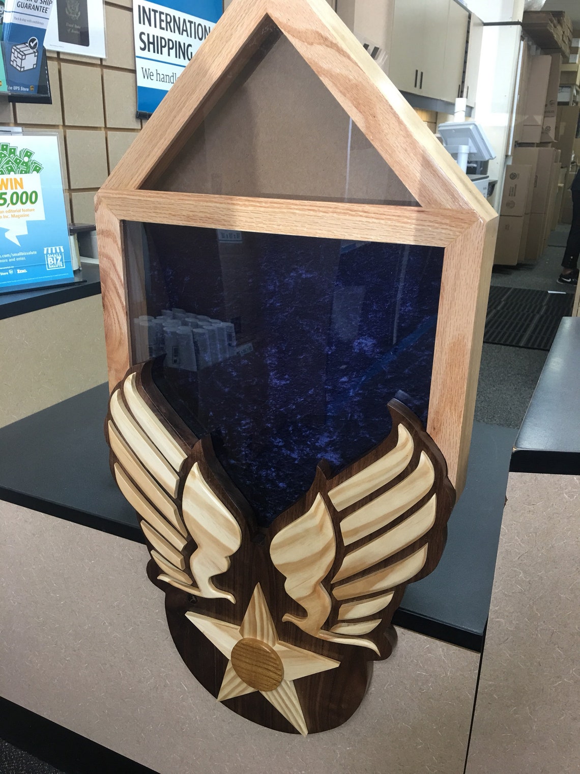 Heritage Air Force Retirement Shadow Box Wall Hanging Wood - Etsy