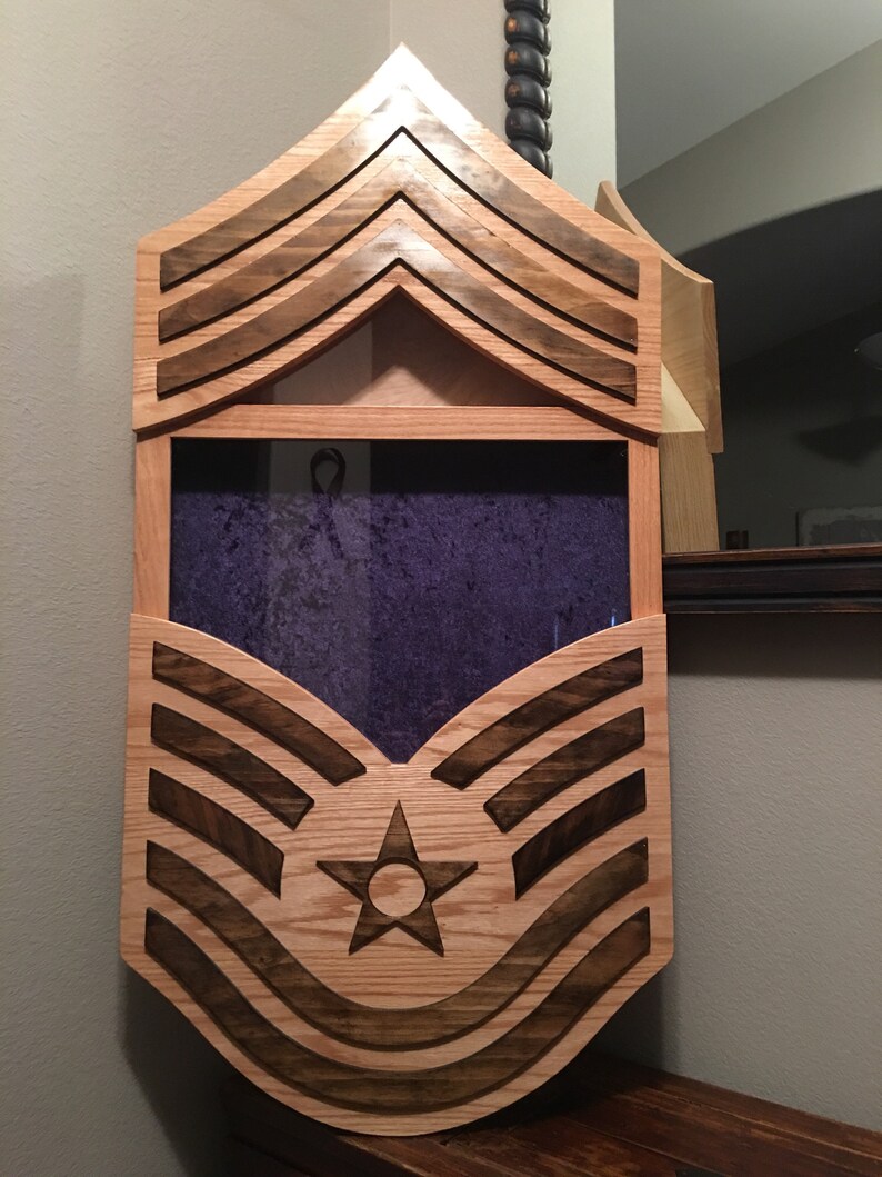 Air Force Stripes Retirement Shadow Box (large) - Etsy