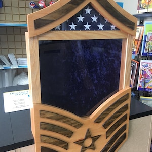 Air Force Stripes Retirement Shadow Box (large) - Etsy