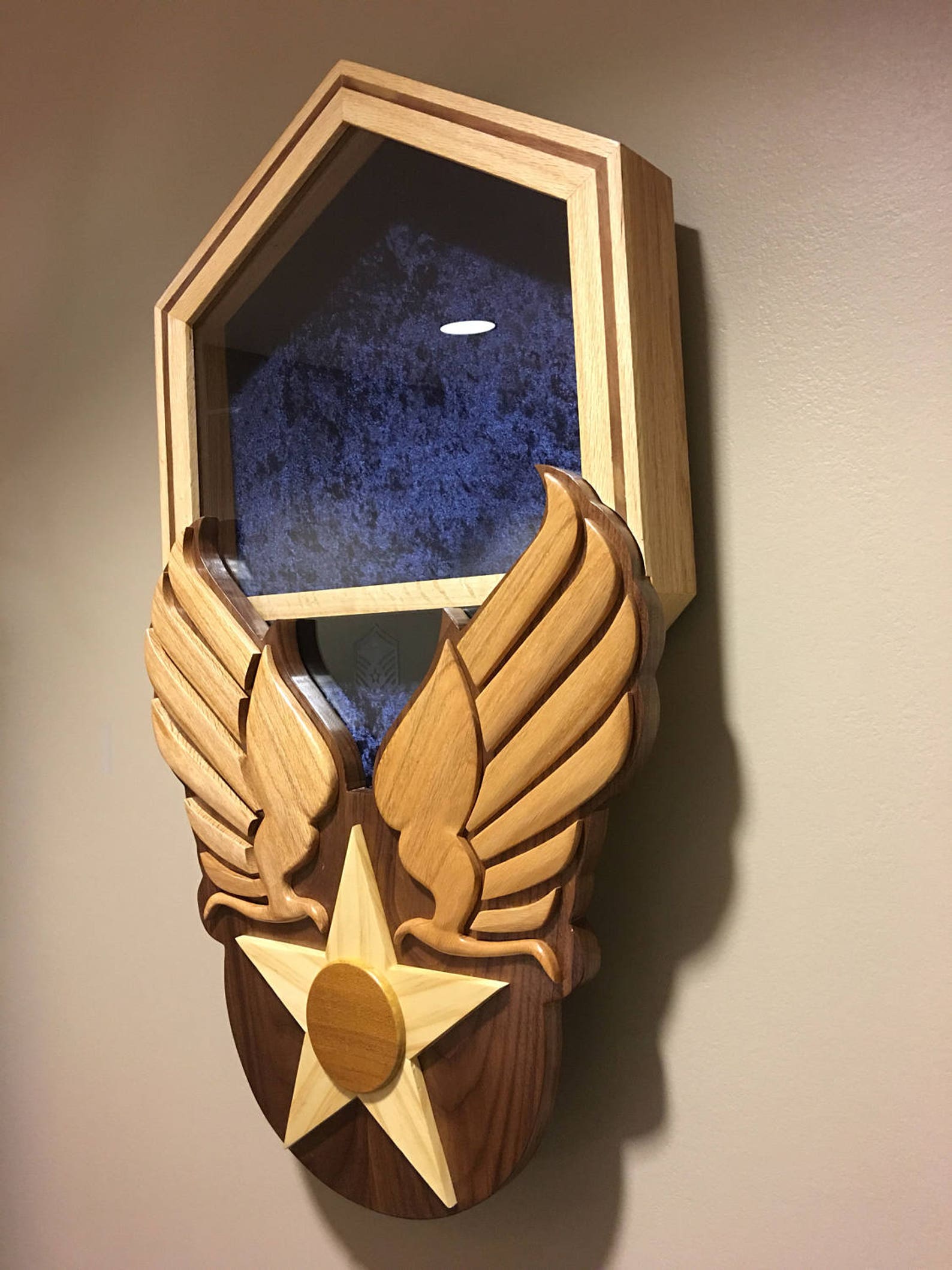 Heritage Air Force Retirement Shadow Box Wall Hanging Wood - Etsy