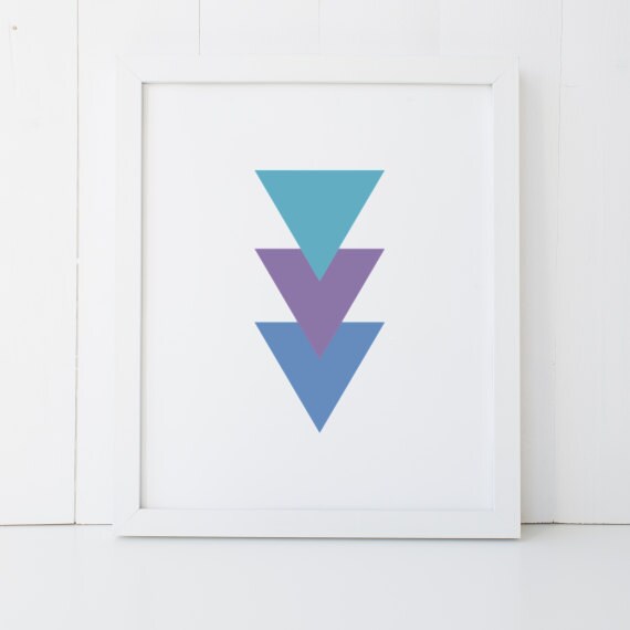 Geometric Triangle Home Decor Printable Wall Art INSTANT DOWNLOAD DIY ...