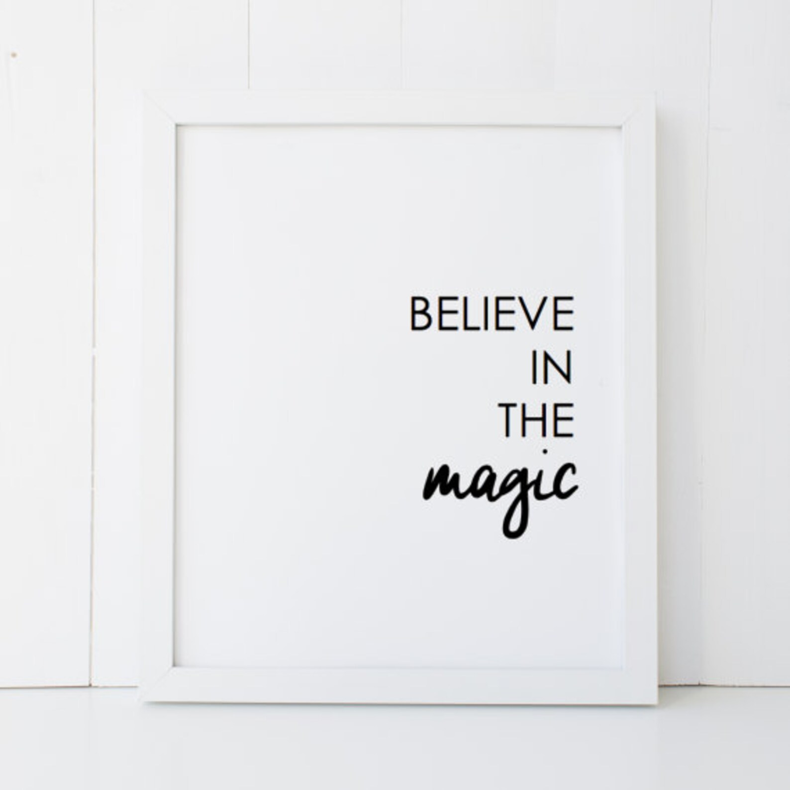 Believe in the Magic Home Decor Printable Wall Art INSTANT DOWNLOAD DIY ...