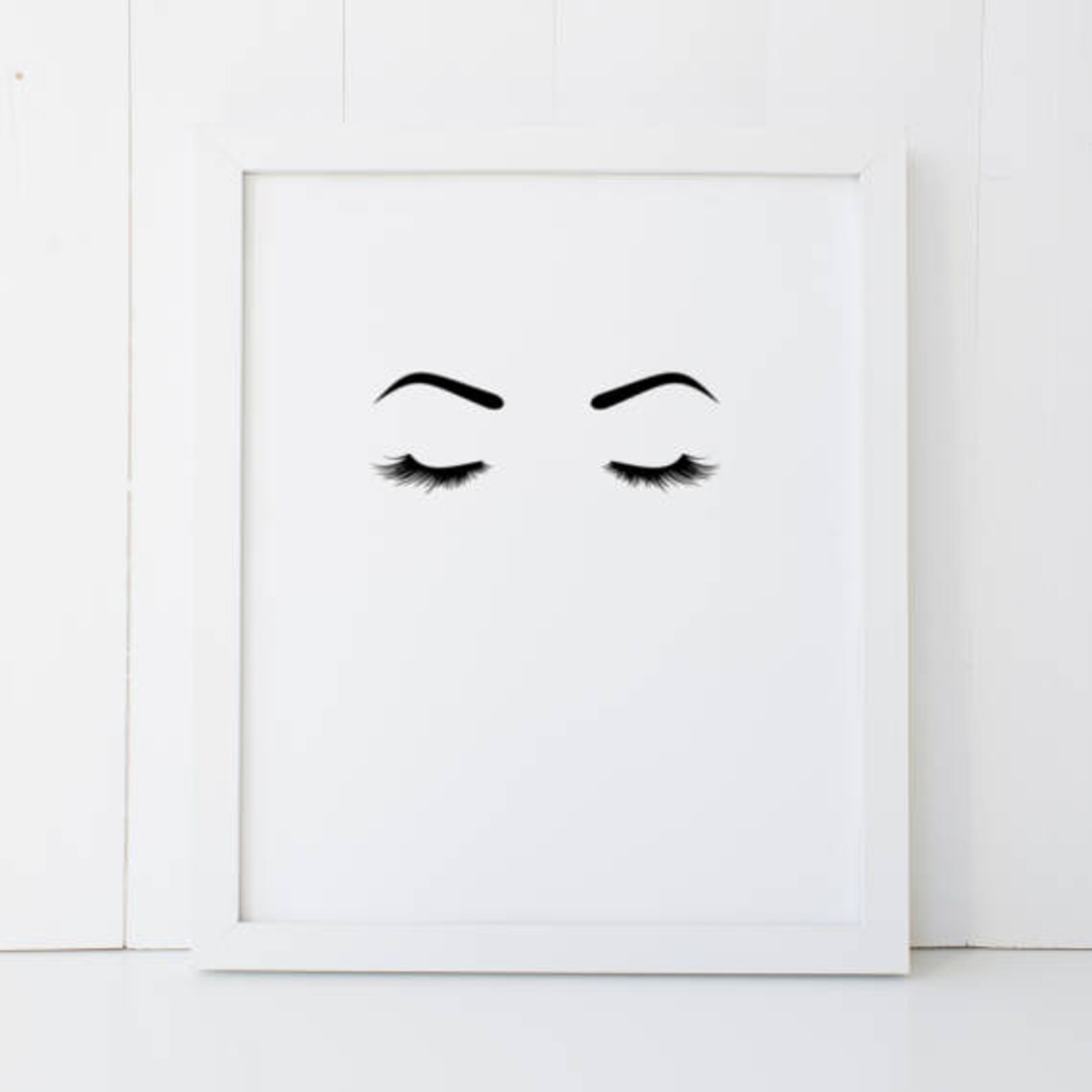 Eyelashes and Eyebrows Lashes Beauty Home Decor Printable Wall Art ...