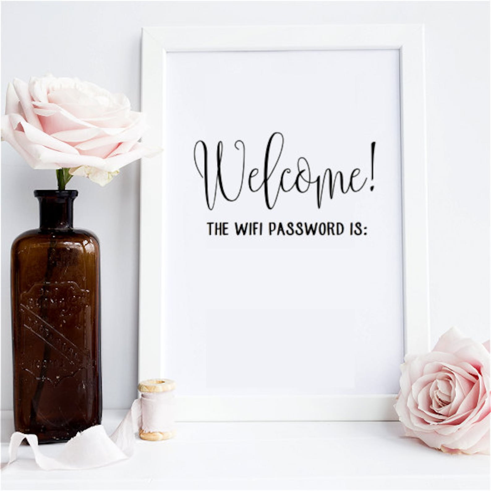 Customizable Guest Internet Wifi Password Sign Write in Your - Etsy