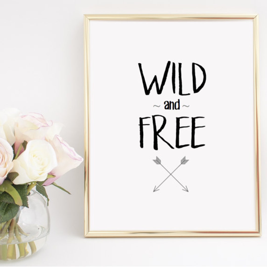 Wild and Free Arrows - Home Decor Printable Wall Art INSTANT DOWNLOAD ...