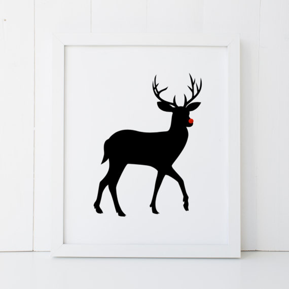 Rudolph the Reindeer Christmas Holiday Xmas Home Decor Printable Wall ...