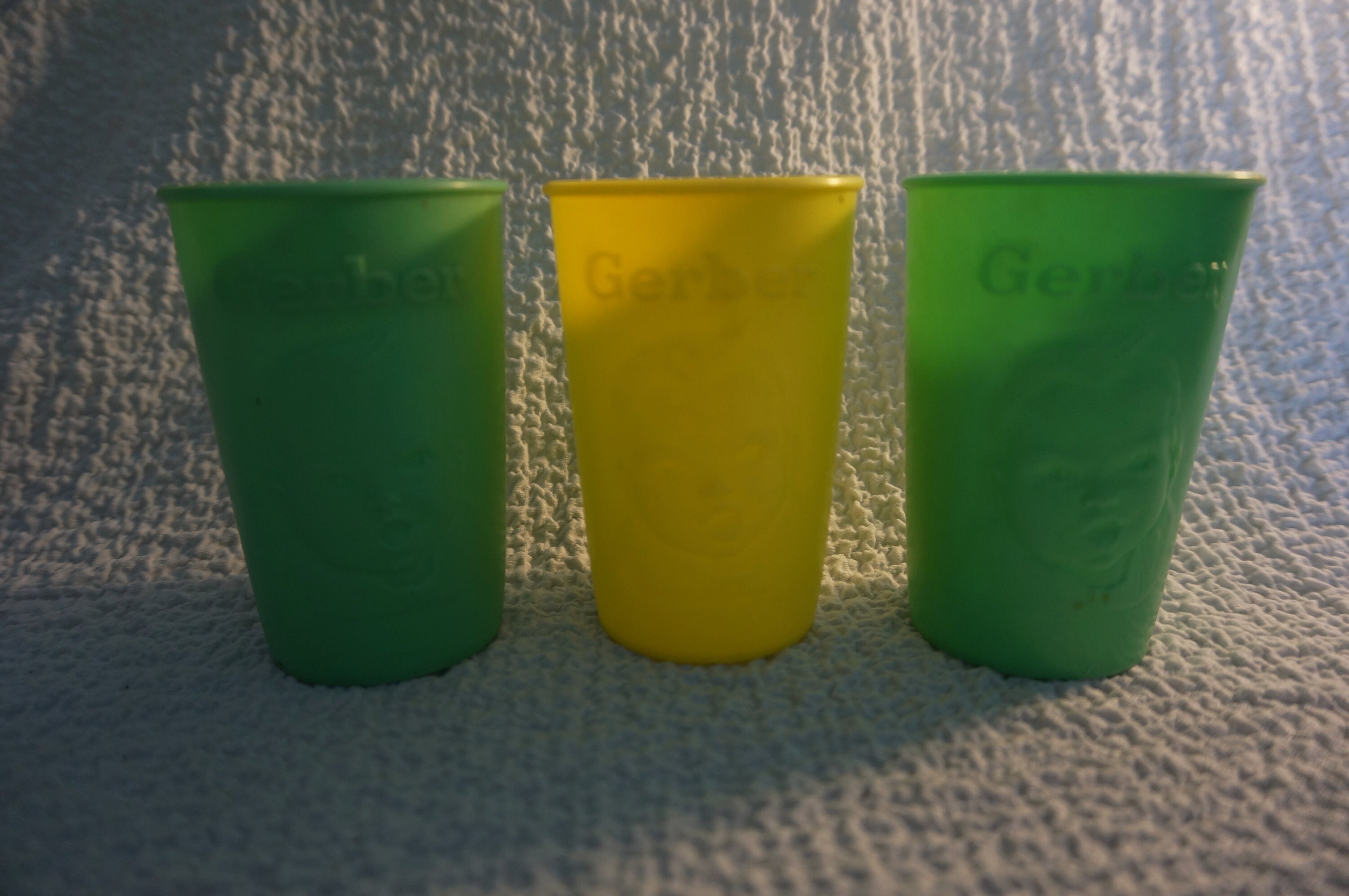 Vintage Plastic Embossed Gerber Baby Cups Set of 3 - Etsy