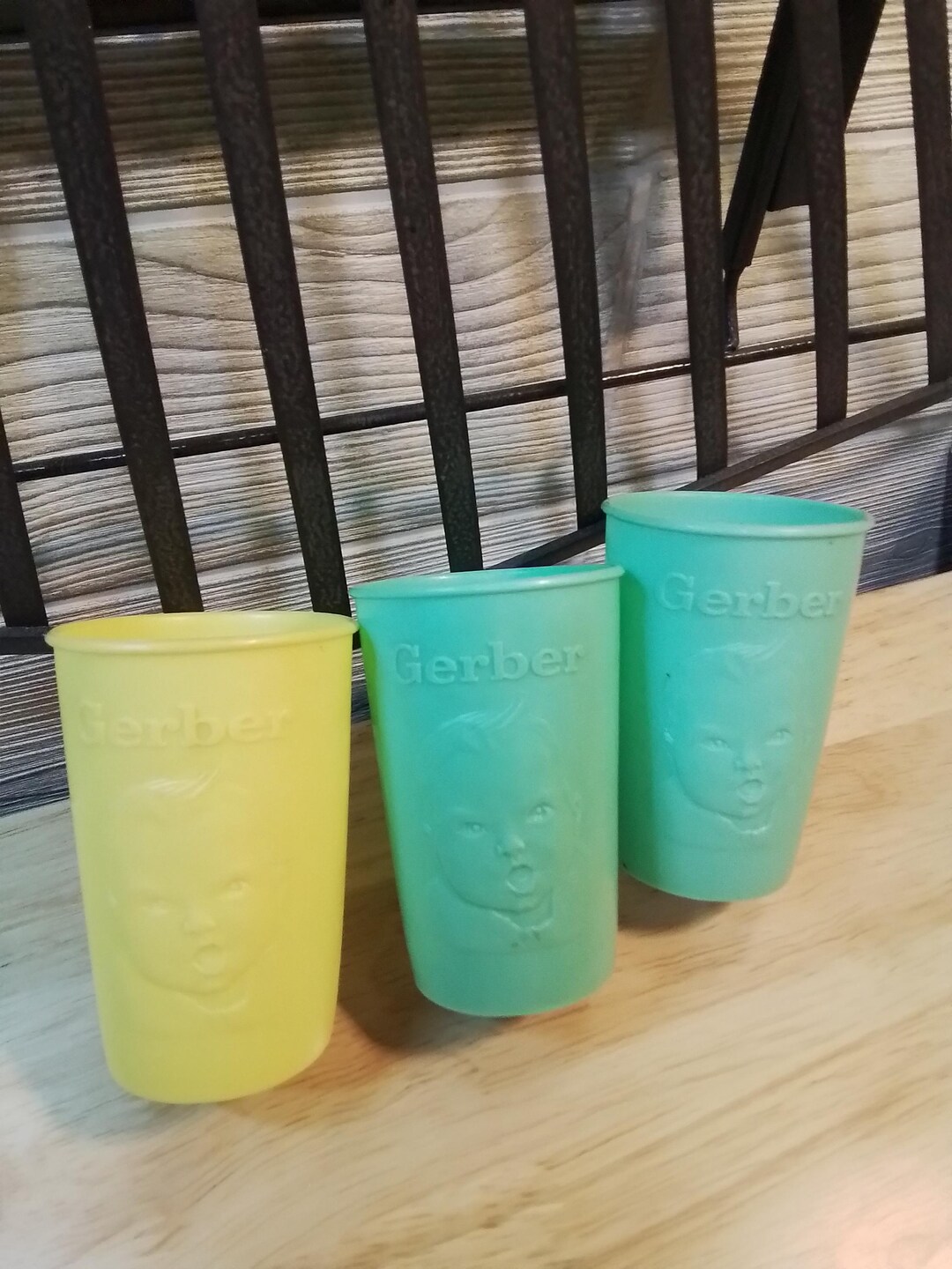 Vintage Plastic Embossed Gerber Baby Cups Set of 3 - Etsy