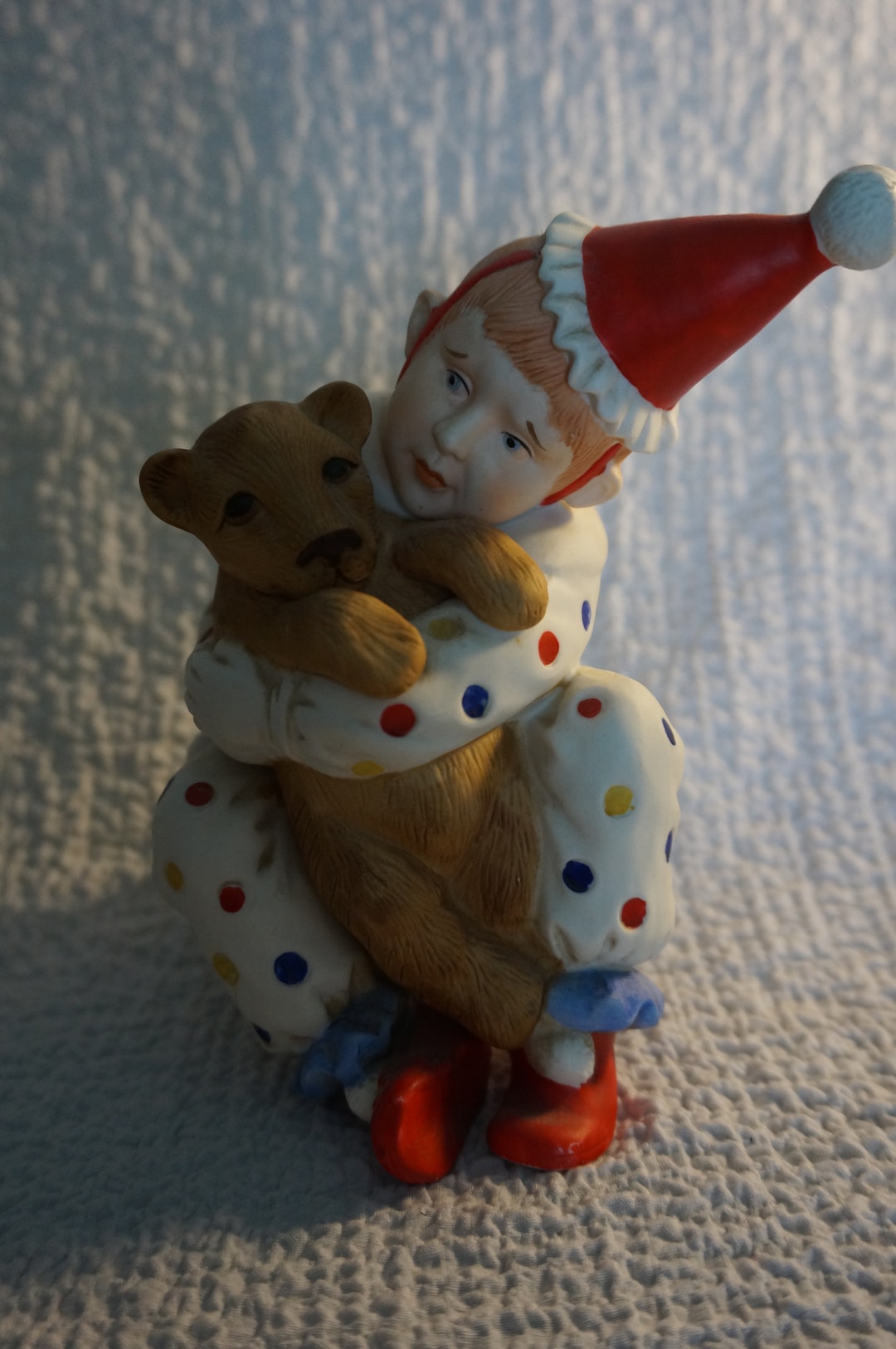 Vintage Enesco Boy Clown & Lion Cub Figurine by Faith Wick 1986 Limited ...
