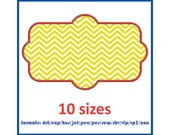 Machine Embroidery Design Applique Frames. 2 Variant 10 - Etsy