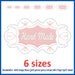 6 Sizes Label Handmade Embroidery Machines Design Instant Download ...