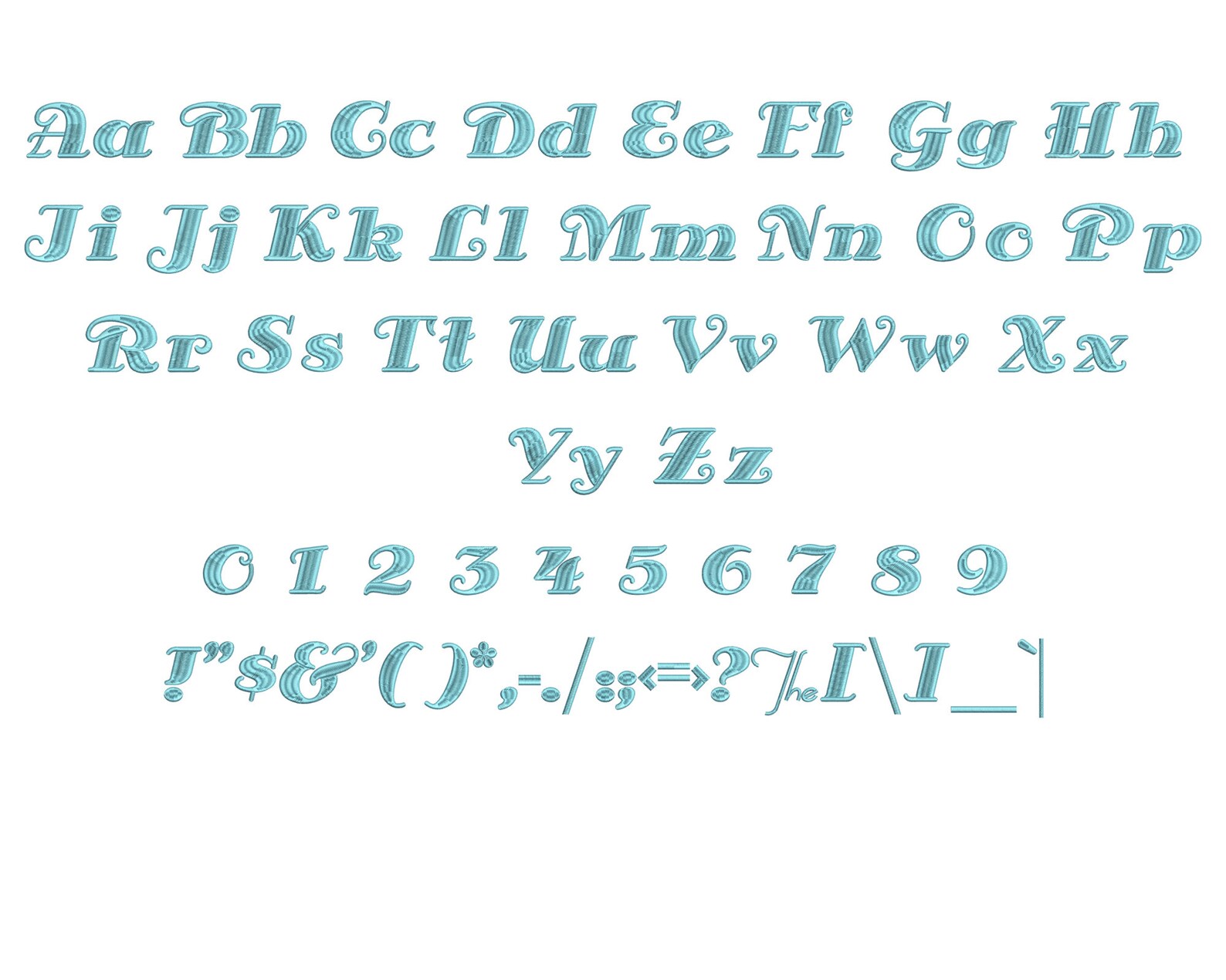 Antsy Pants Embroidery Font 10 Sizes 0.51/2 1 1.5 2 2.5 - Etsy