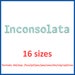 Inconsolata Monospaced Font Embroidery Design 0.25 0.5 0.75 - Etsy