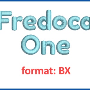 Machine Embroidery Fonts Fredoka One Format BX - Etsy