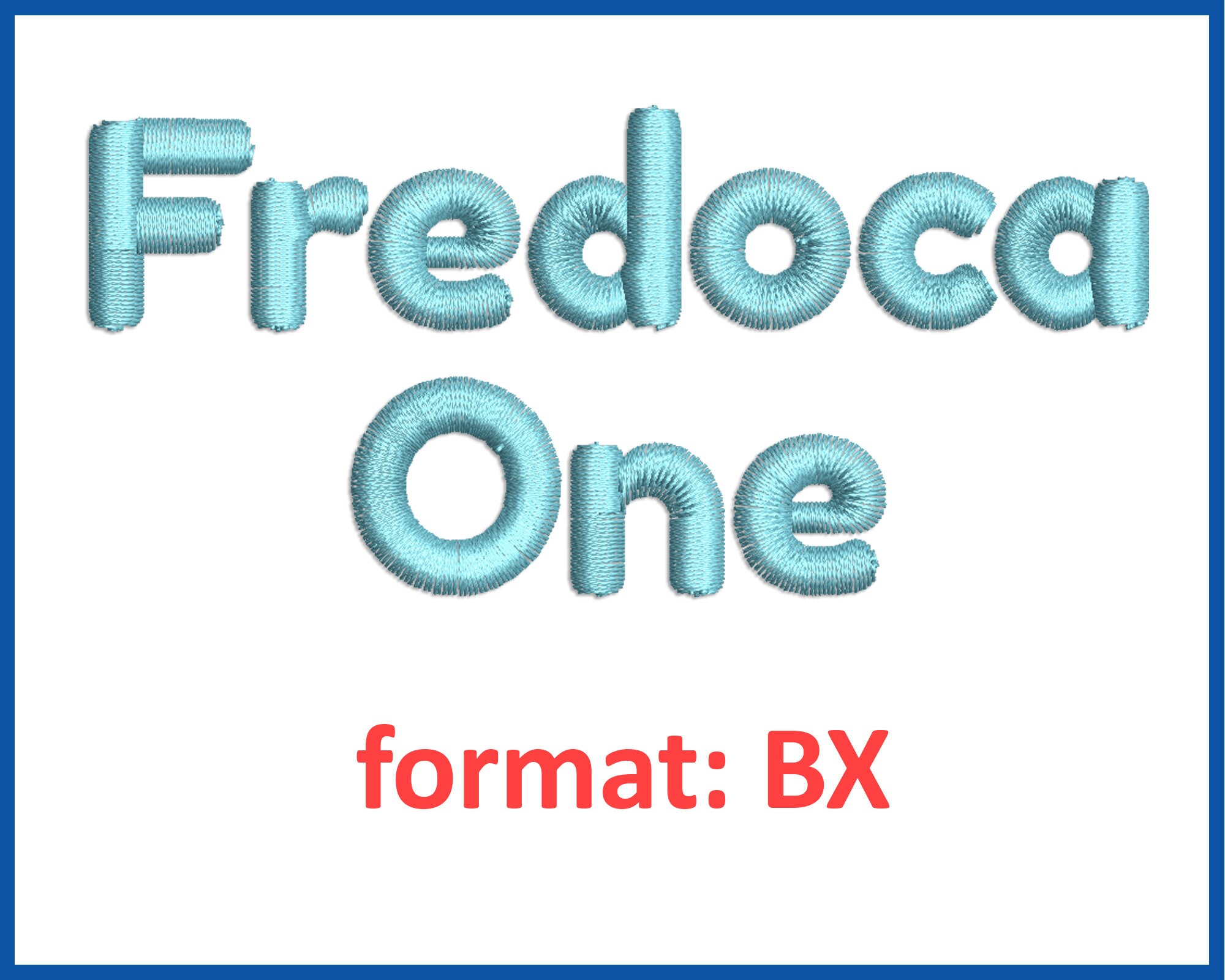 Machine Embroidery Fonts Fredoka One Format BX - Etsy