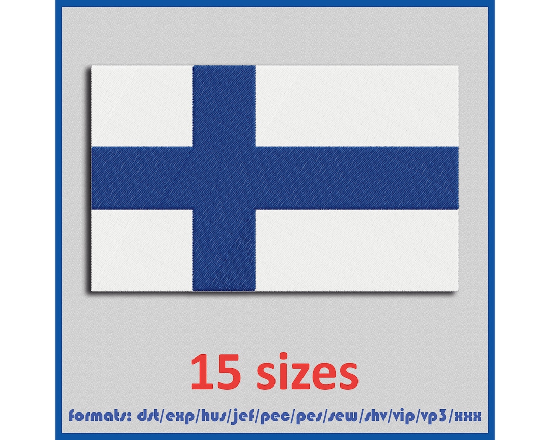 Finland Flag. Embroidery Machines Design. Instant Download Digital ...