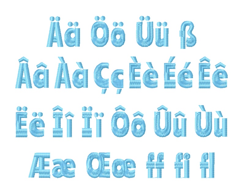 Ranchers Font Embroidery Design 0.251/4 0.51/2 - Etsy