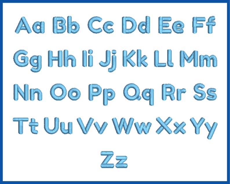 Machine Embroidery Fonts Fredoka One Format BX - Etsy