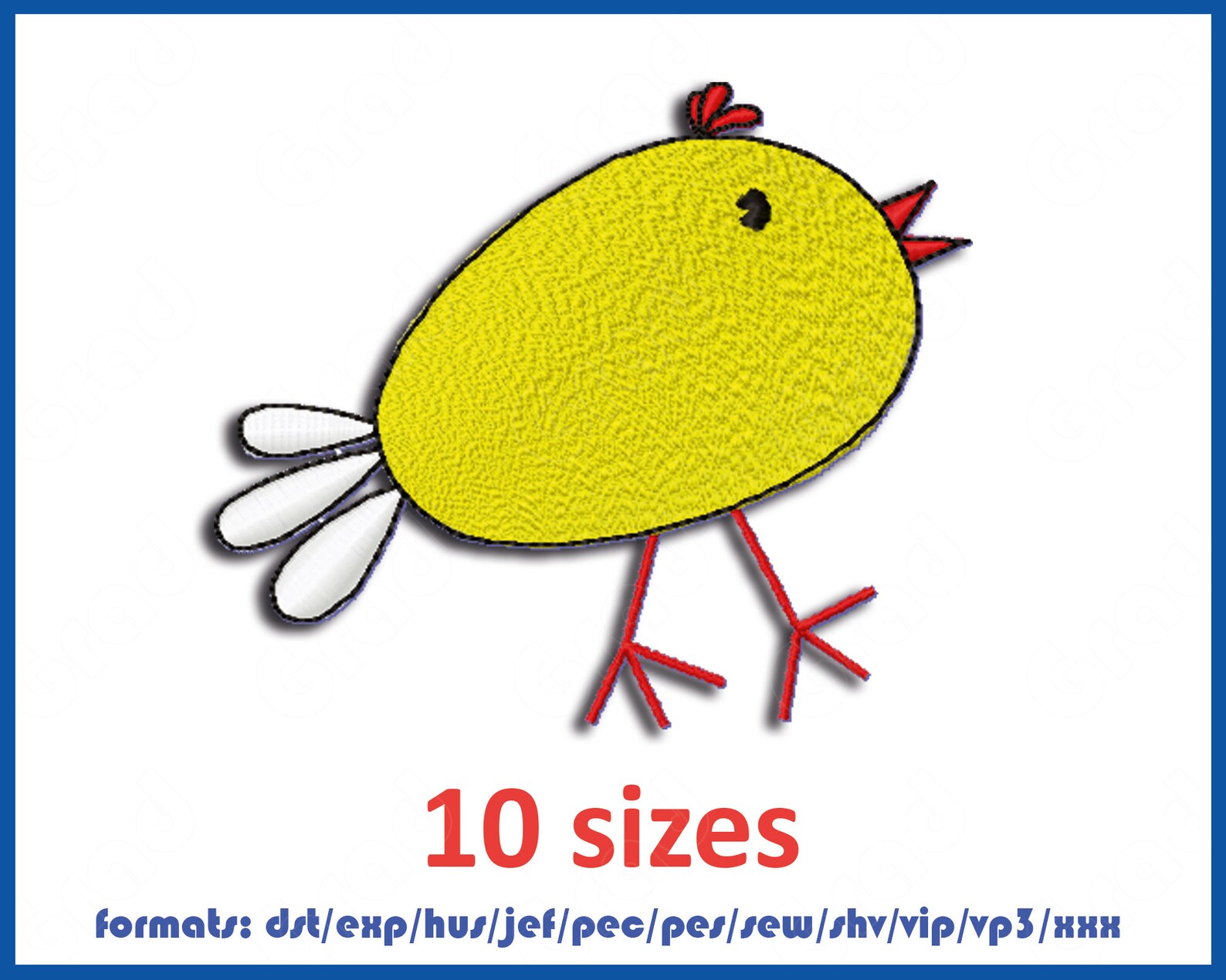 Chicken Machine Embroidery Design Kids Design Embroidery - Etsy