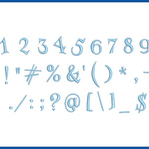 Machine Embroidery Fonts Henny Penny. 11 Sizes. 11 Formats. - Etsy