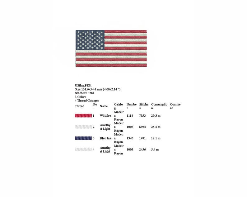 Machine Embroidery Design Flag USA. Flag of the United States of ...
