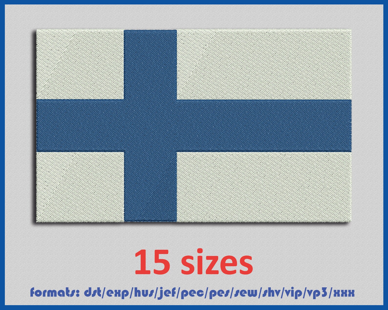 Finland Flag. Embroidery Machines Design. Instant Download - Etsy