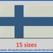 Finland Flag. Embroidery Machines Design. Instant Download | Etsy