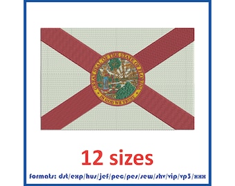 Florida Palm Tree Embroidery Design Instant Download - Etsy