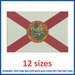 Florida Flag Embroidery Machines Design Instant Download Digital Files ...