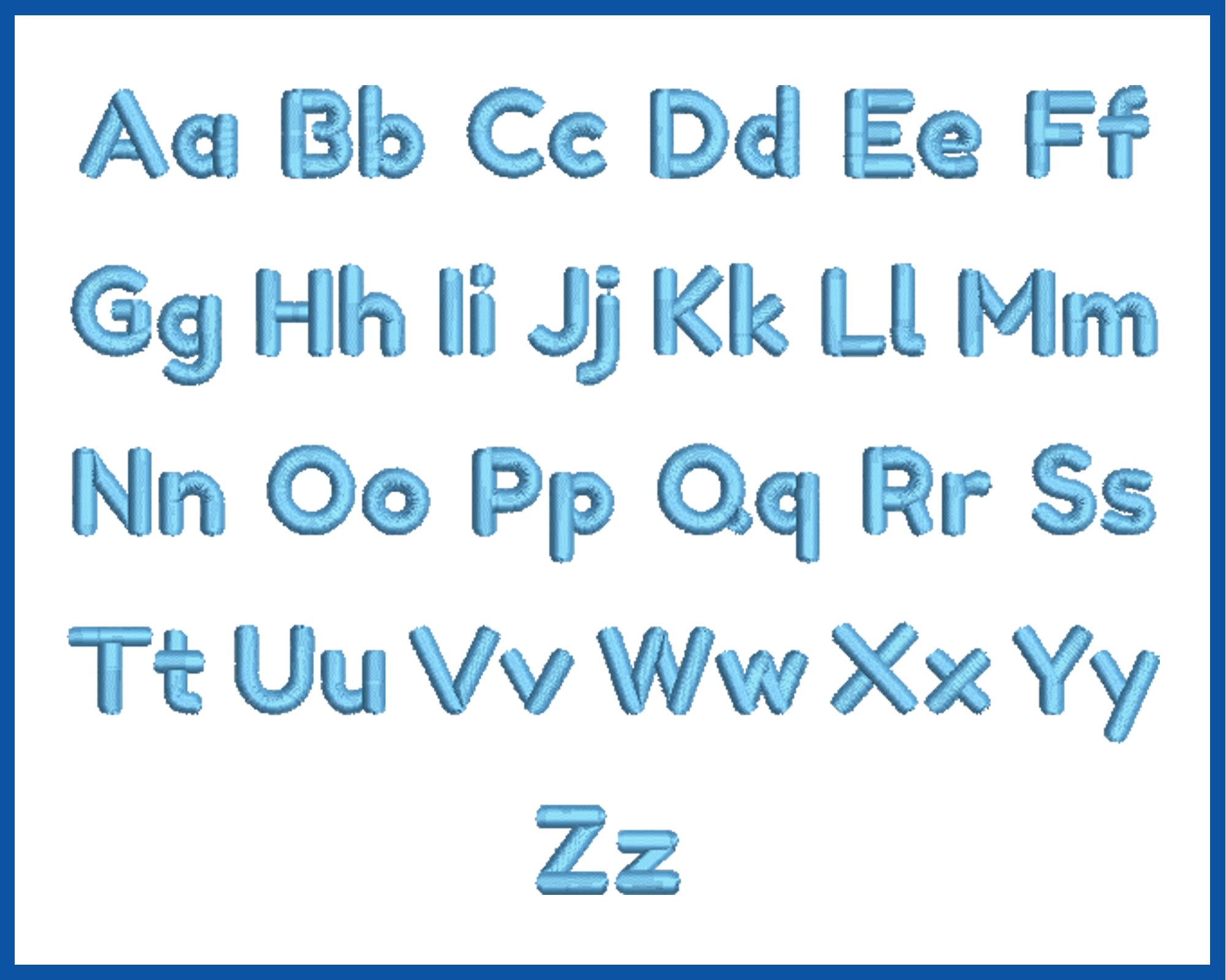 Machine Embroidery Fonts Fredoka One Format BX - Etsy