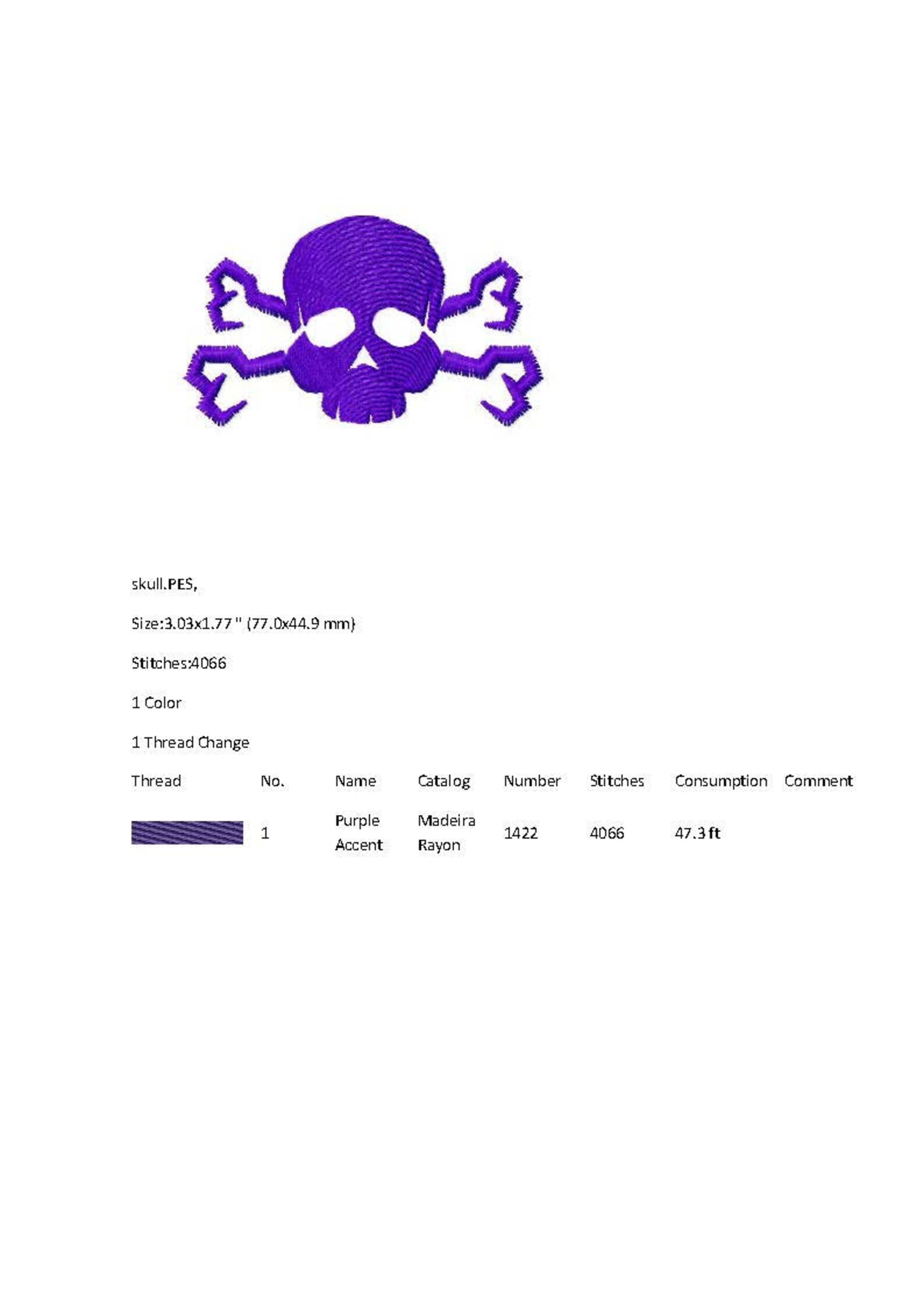 Machine Embroidery Desins Skull and Cross Bones Skeleton. 15 - Etsy