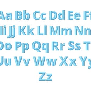 Open-sans Bold Embroidery Font 13 Sizes 0.25(1/4), 0.5(1/2), 0.75(3/4 ...