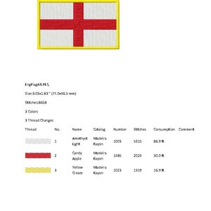 England Flag in a Golden Frame. Embroidery Machines Design Instant ...