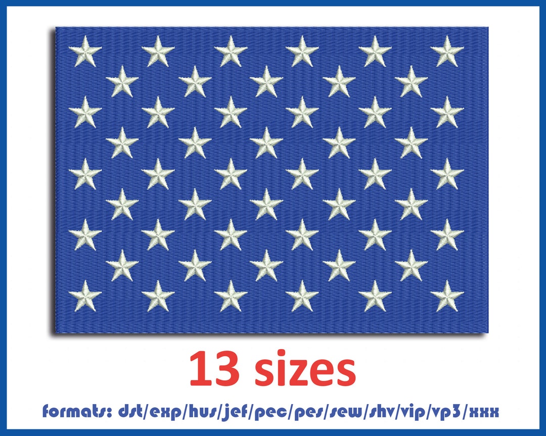 United States Naval Jack Flag Embroidery Machines Design. - Etsy
