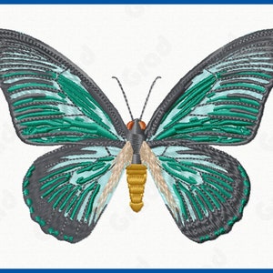 Realistic Butterfly Machine Embroidery Scheme. Machine | Etsy