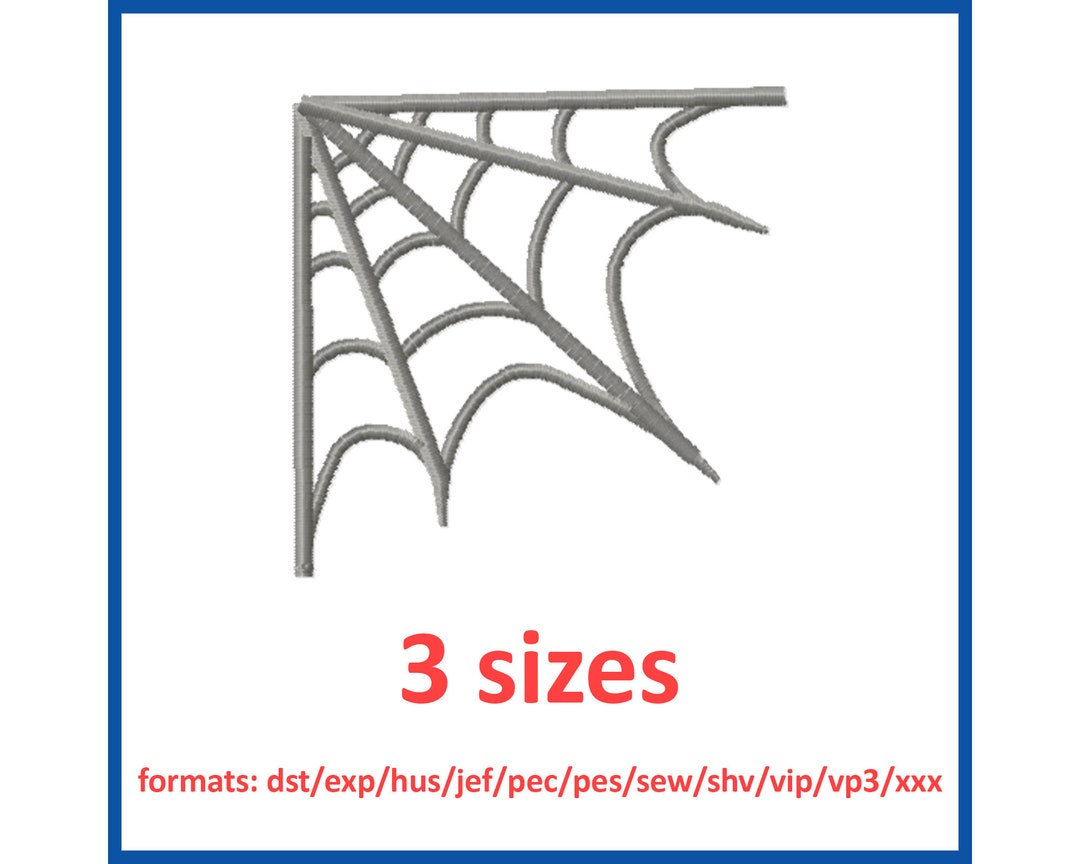 Spiderweb Halloween Machine Embroidery Design Instant Download Digital ...