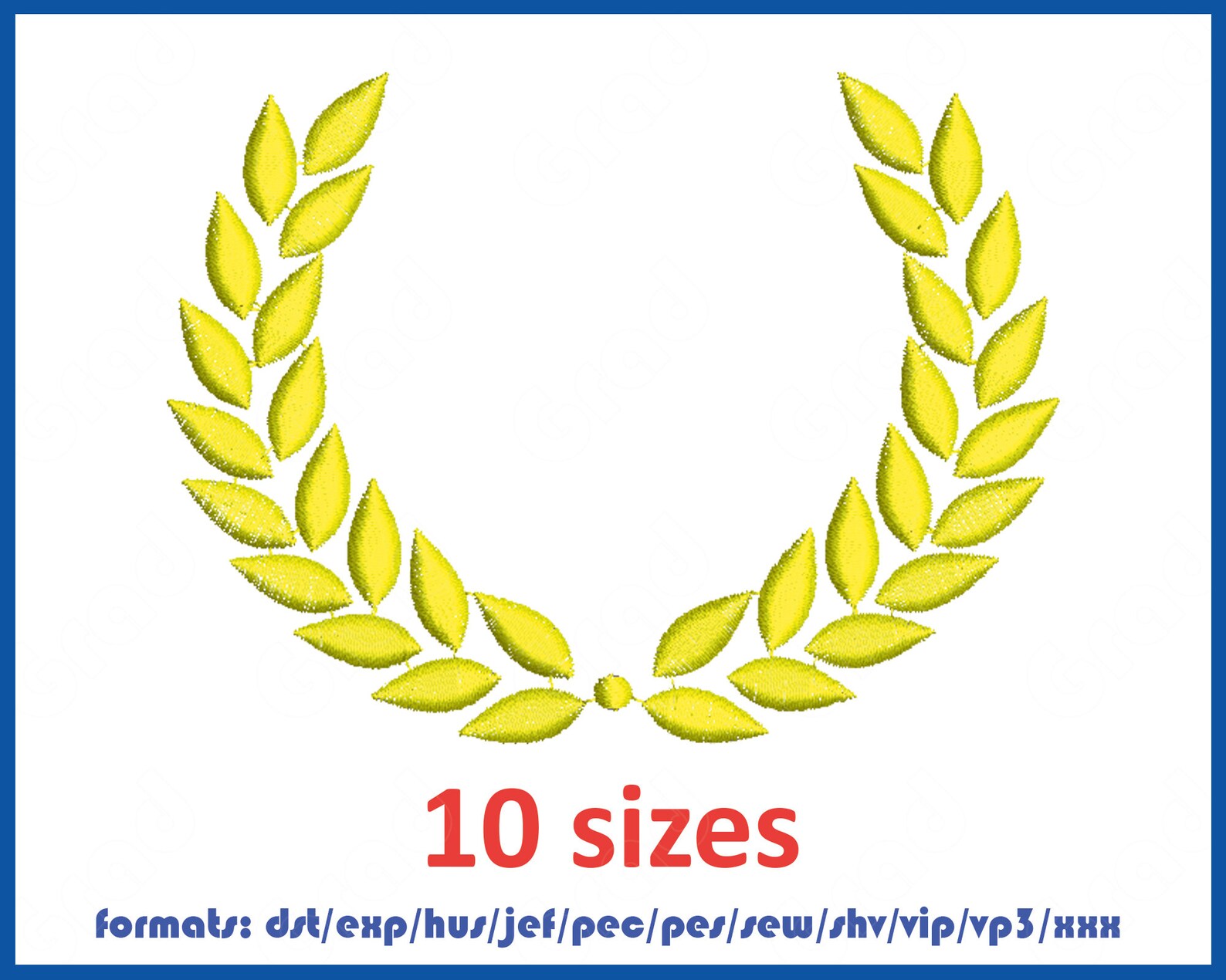 Wreath. Monogram Frame Machine Embroidery Design. 10 Sizes and - Etsy