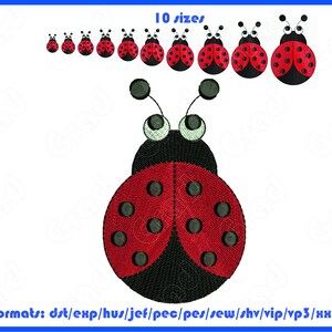 Ladybug Embroidery Machines Design Instant Download Digital | Etsy