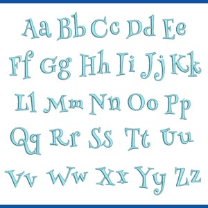 Machine Embroidery Fonts Henny Penny. 11 Sizes. 11 Formats. - Etsy